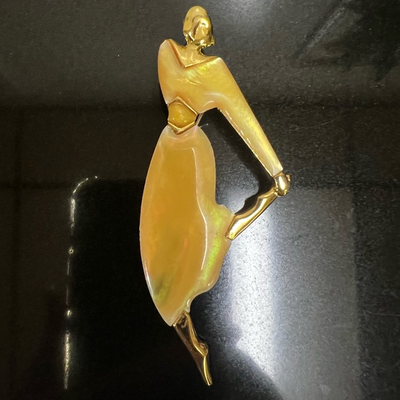 Park Lane | Jewelry | Park Lane Statement Piece Art Deco Yellow Pearled ...